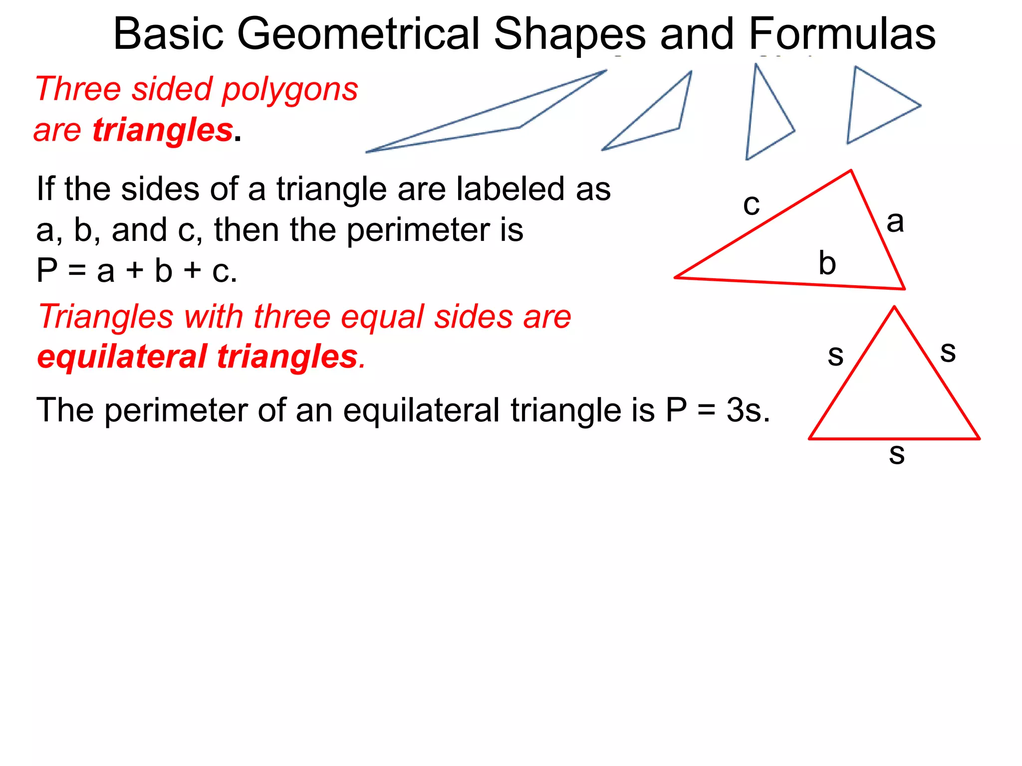 51 basic shapes and formulas | PPTX