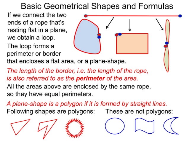 51 basic shapes and formulas | PPT