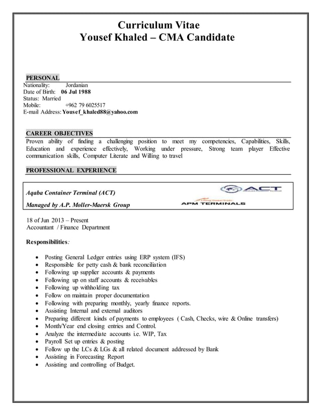 Yousef Khaled cv. | PDF