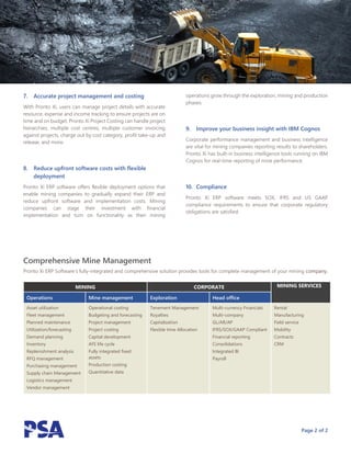 PSA SS - Pronto for Mining Top Ten | PDF