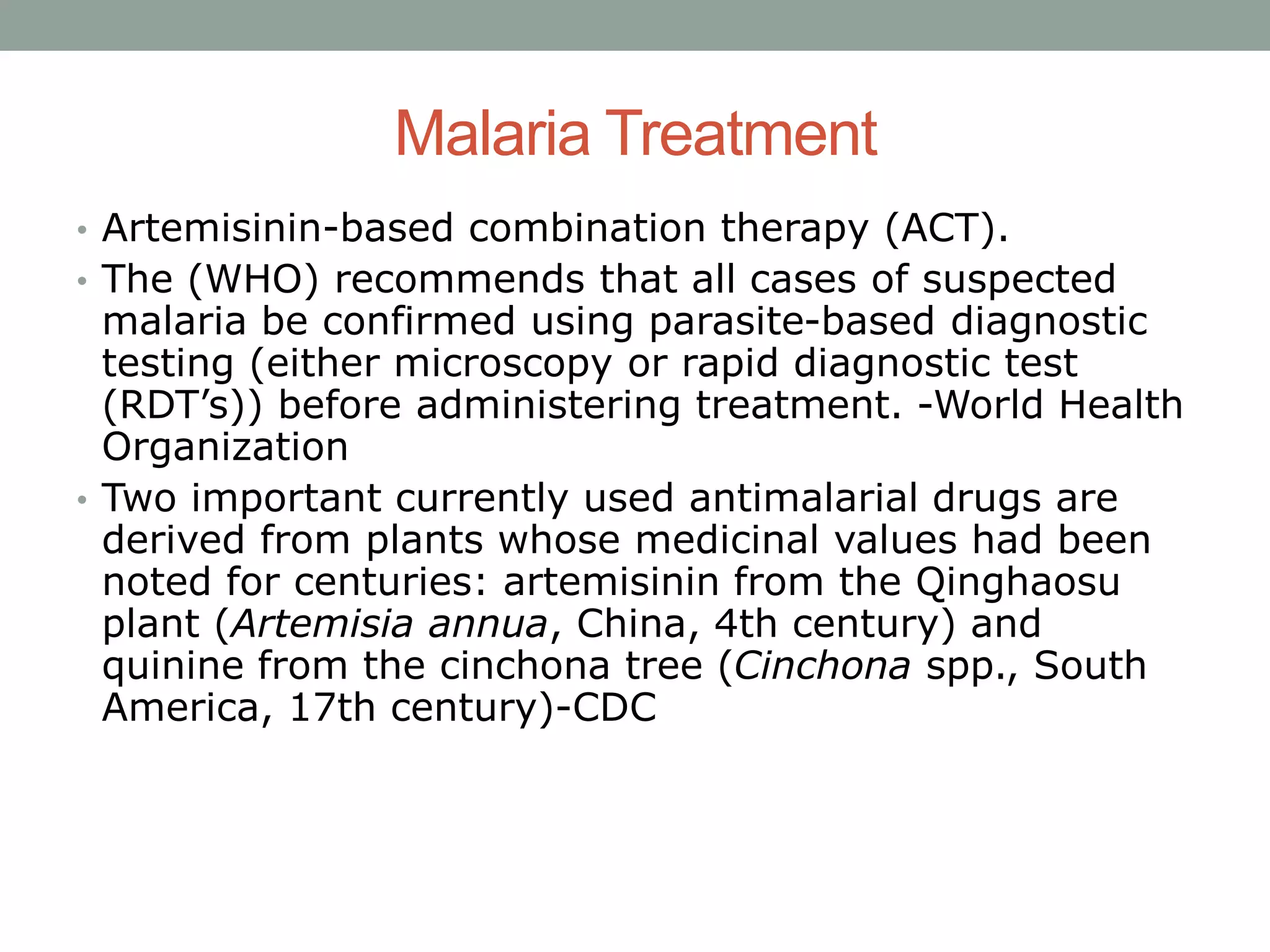New Malaria Test | PPTX