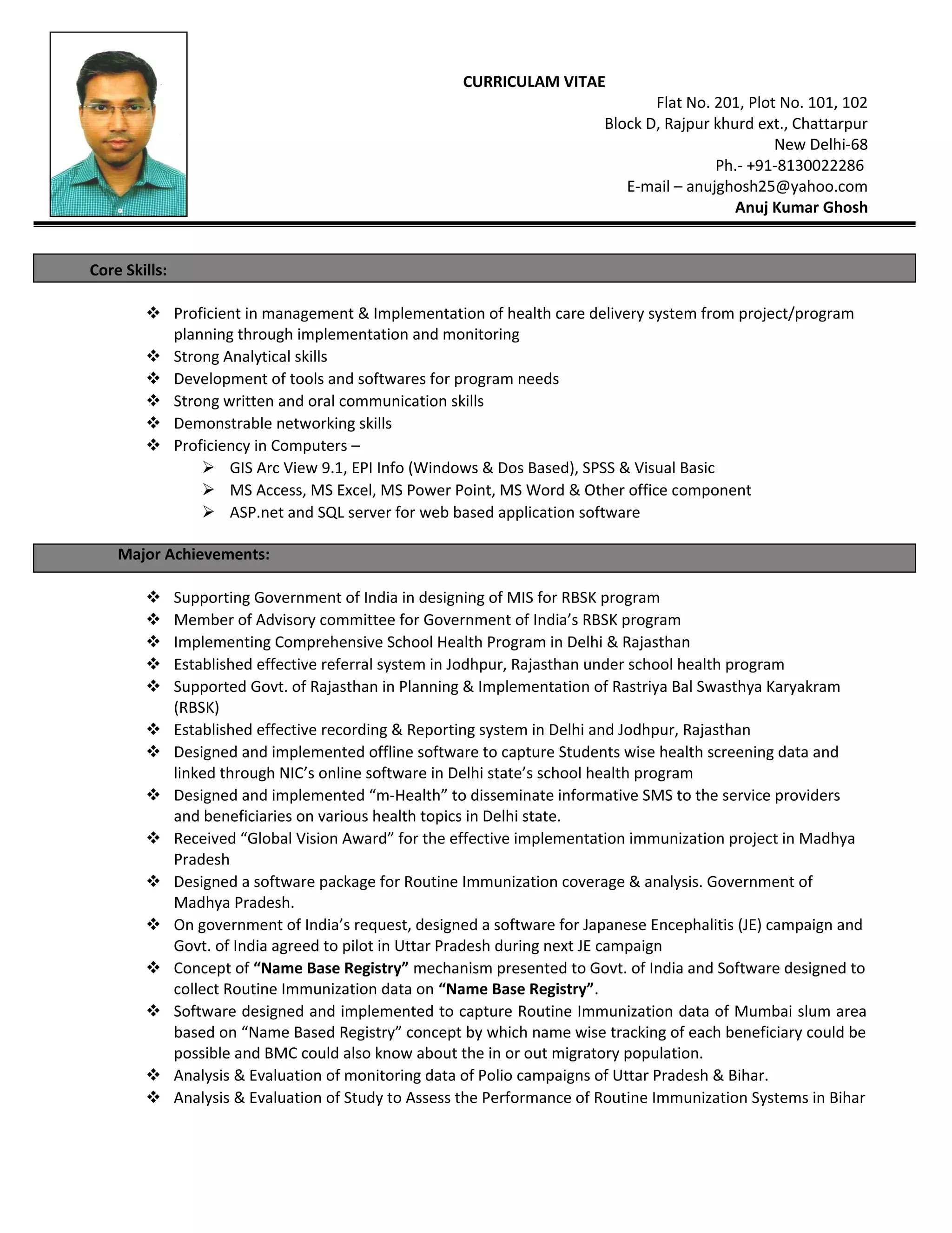 CV Anuj | PDF