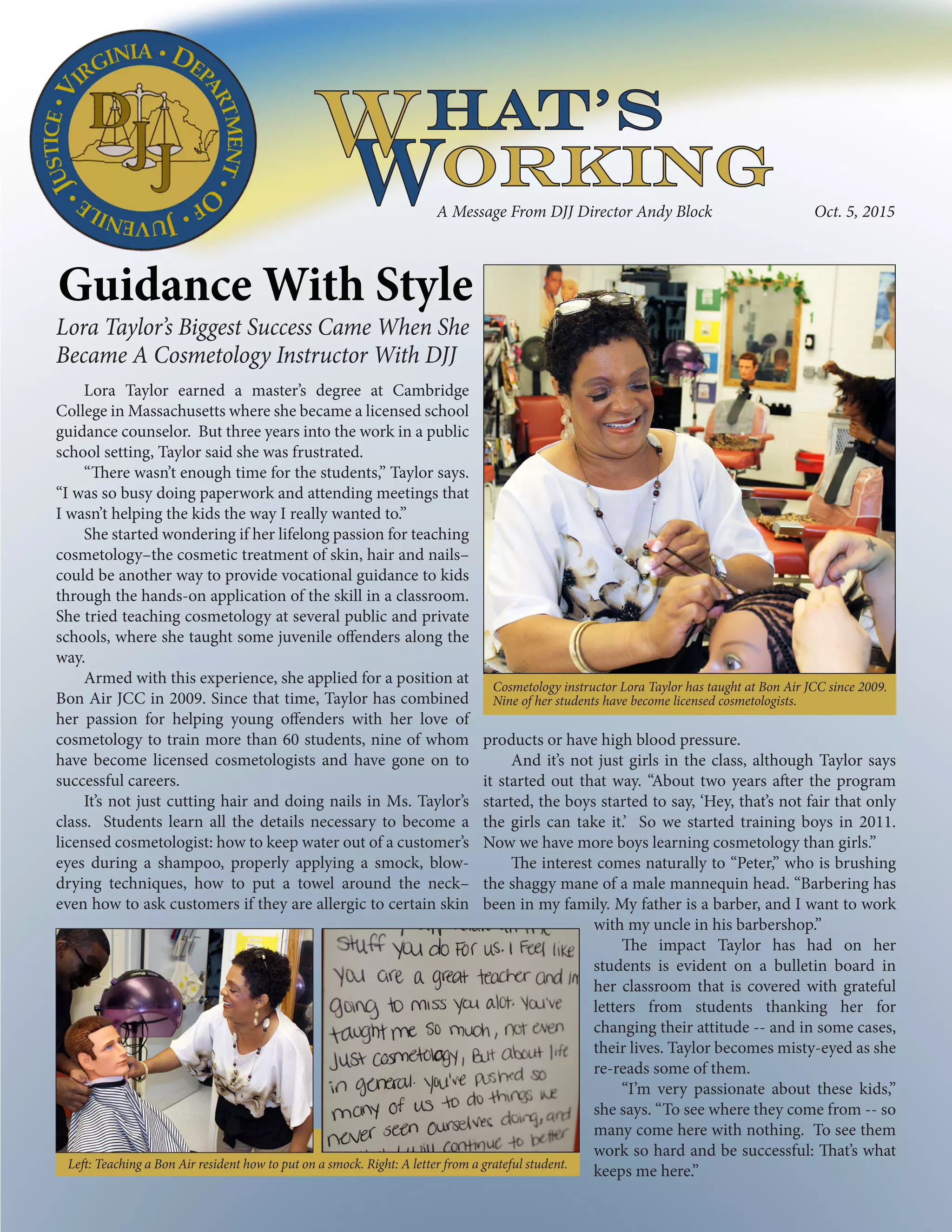 What%27s Working 10-5-15 Cosmetology (2) | PDF