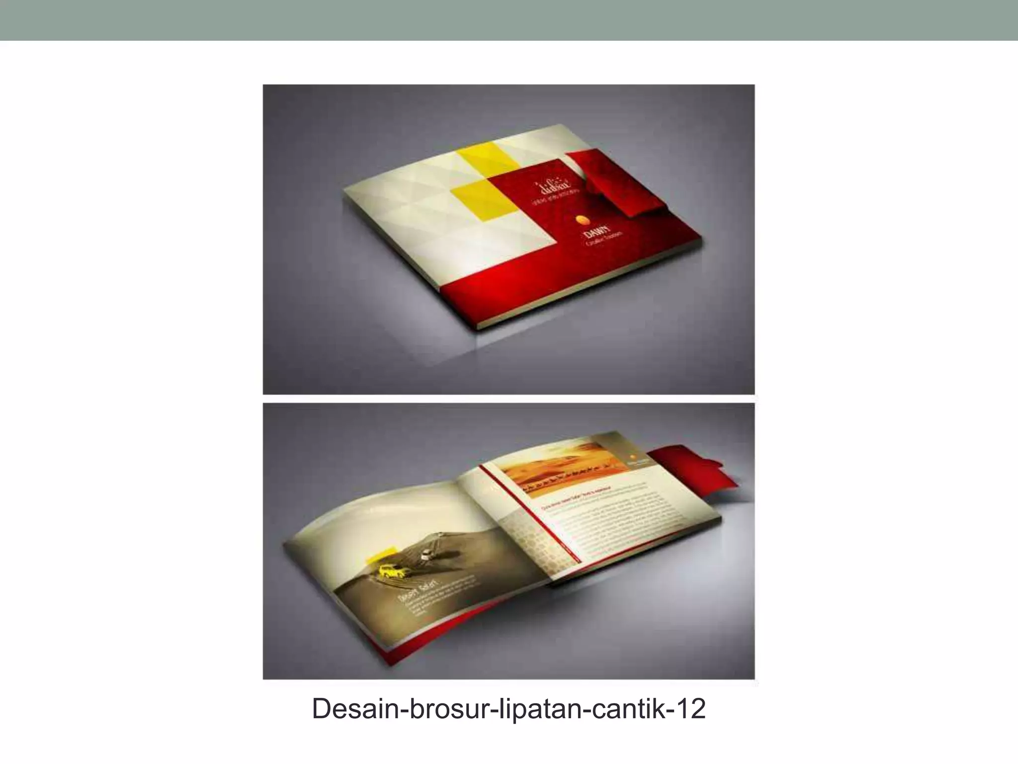 51 contoh brosur dengan desain layout unik dan lipatan cantik unik | PPTX