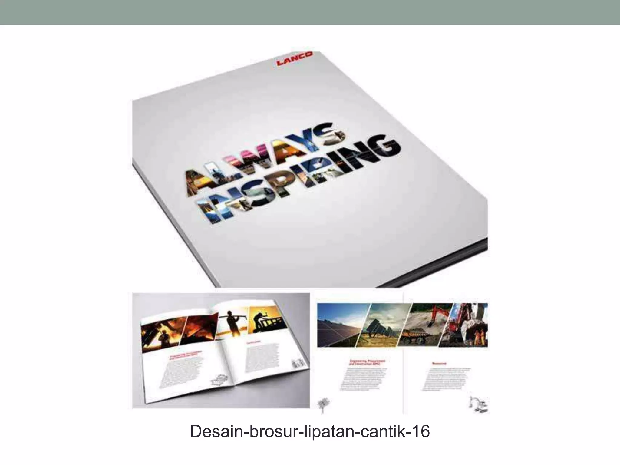 51 contoh brosur dengan desain layout unik dan lipatan cantik unik | PPTX