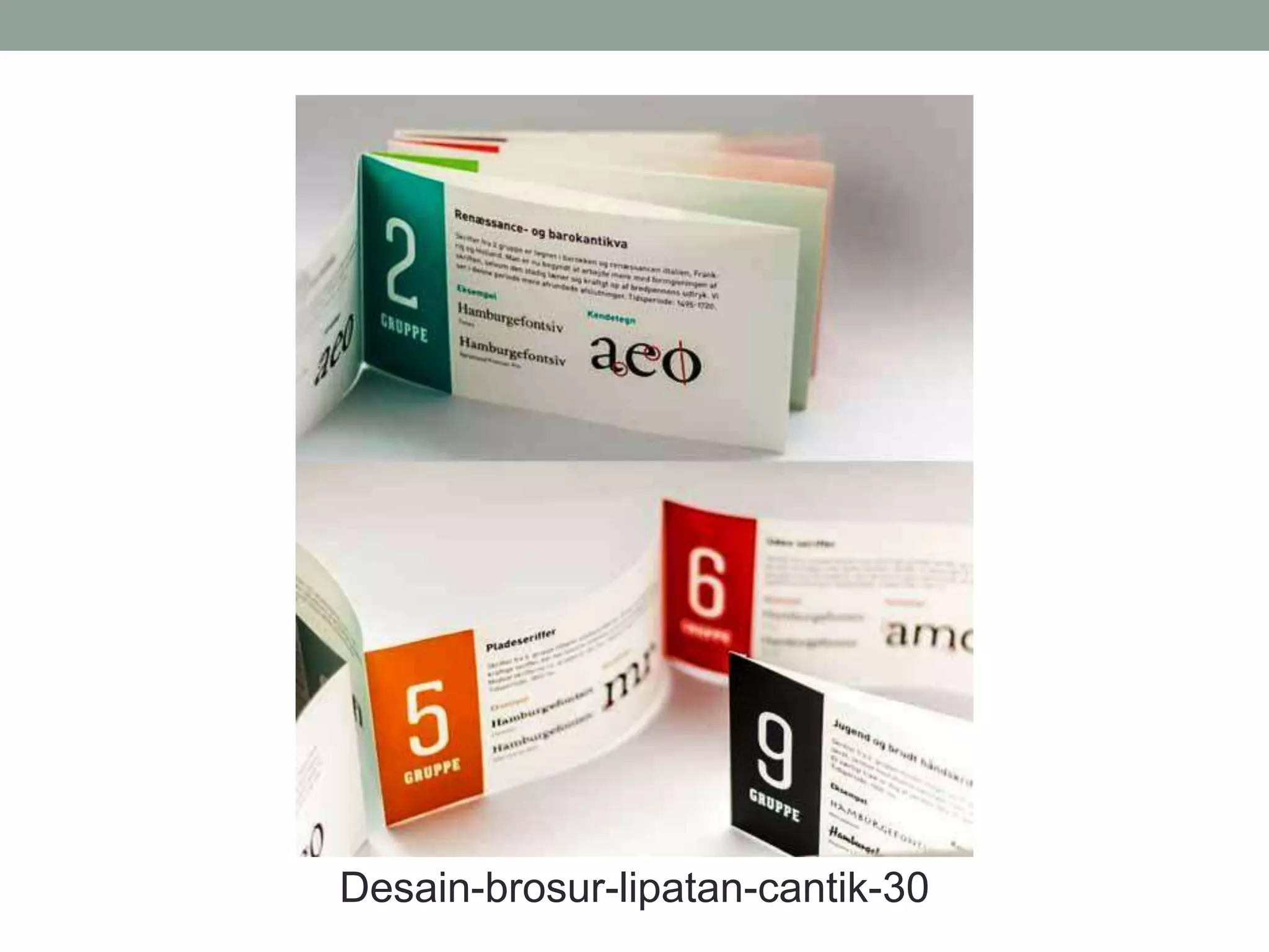 51 contoh brosur dengan desain layout unik dan lipatan cantik unik | PPTX