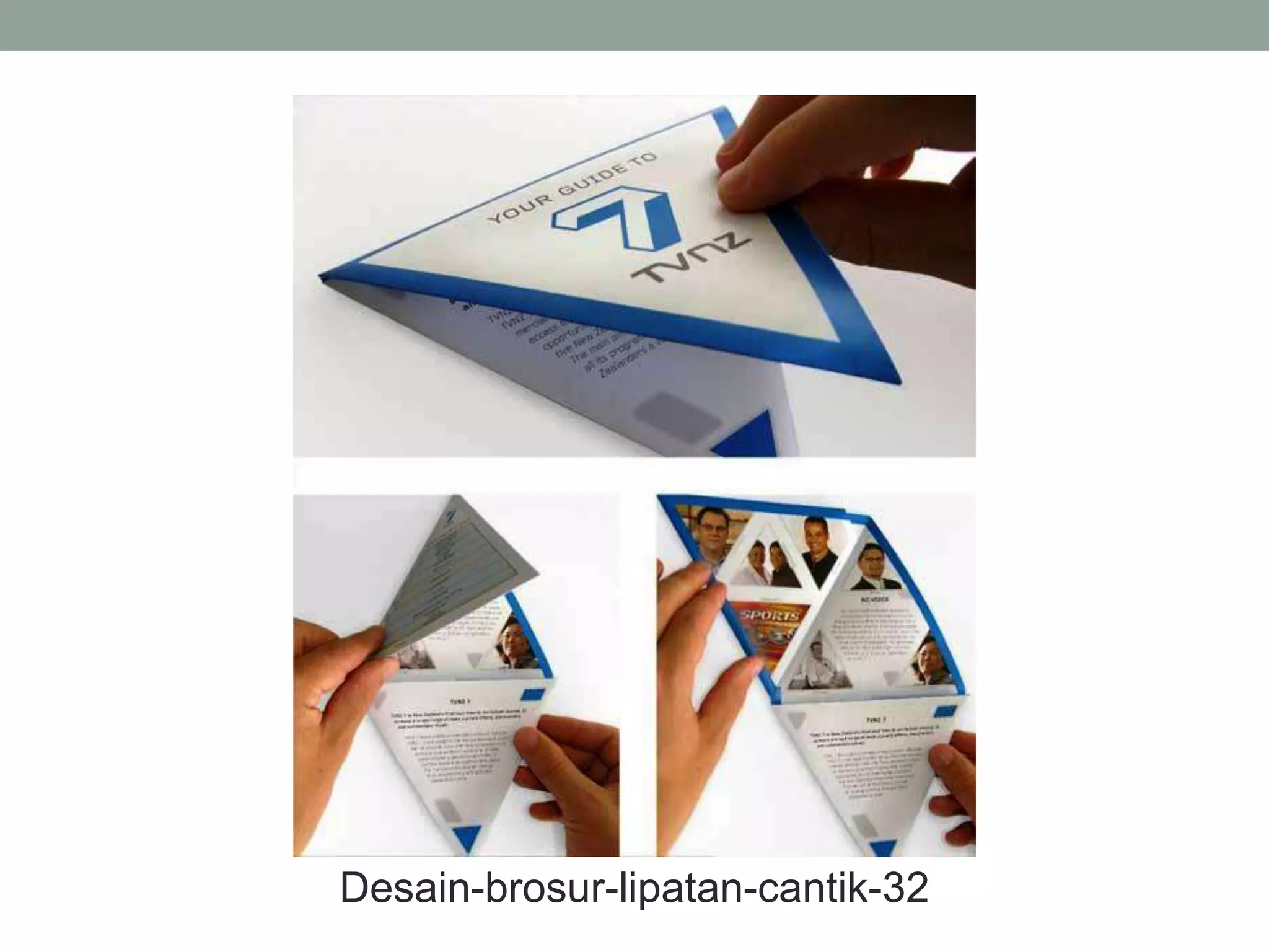 51 contoh brosur dengan desain layout unik dan lipatan cantik unik | PPTX