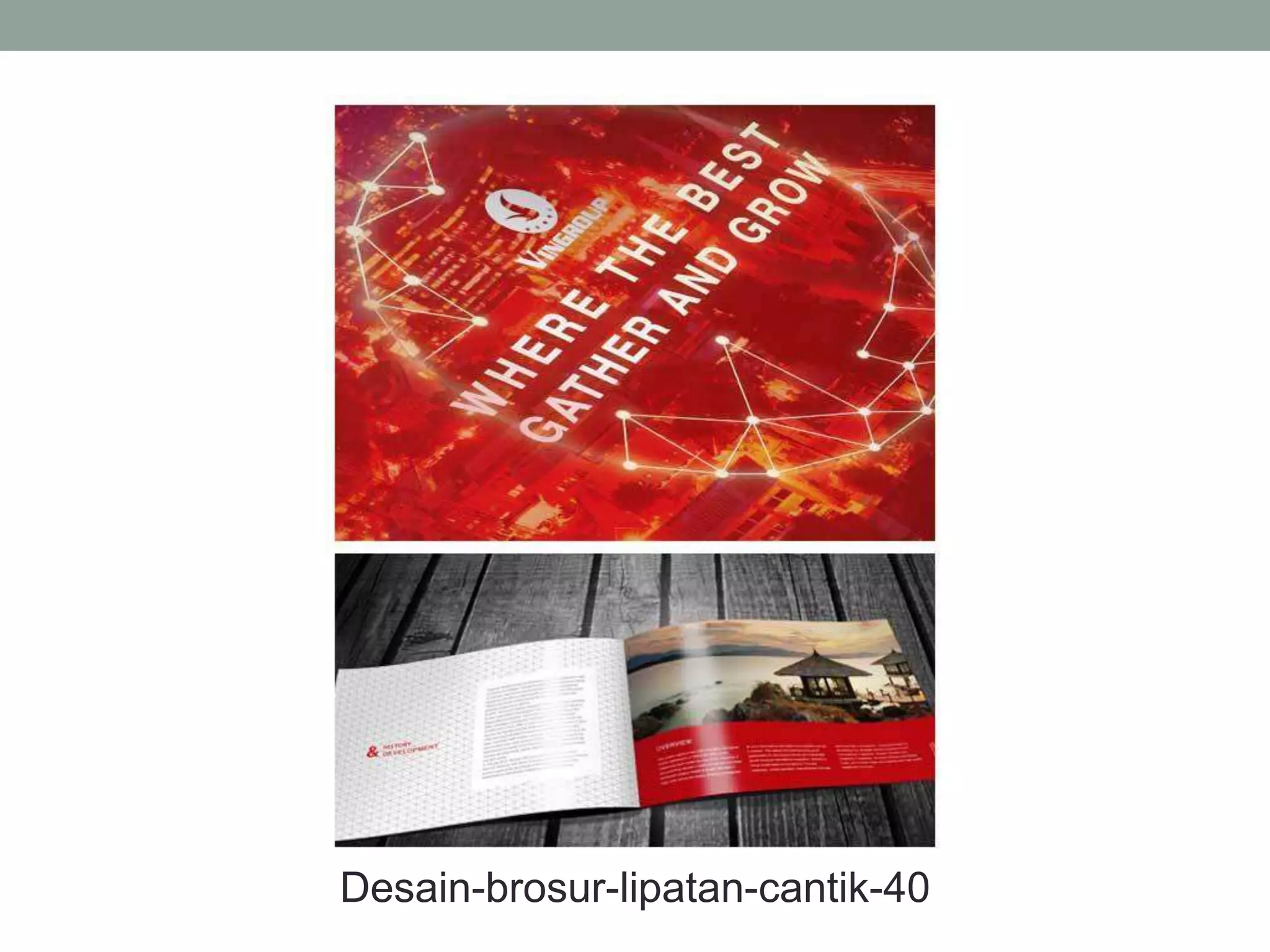 51 contoh brosur dengan desain layout unik dan lipatan cantik unik | PPTX