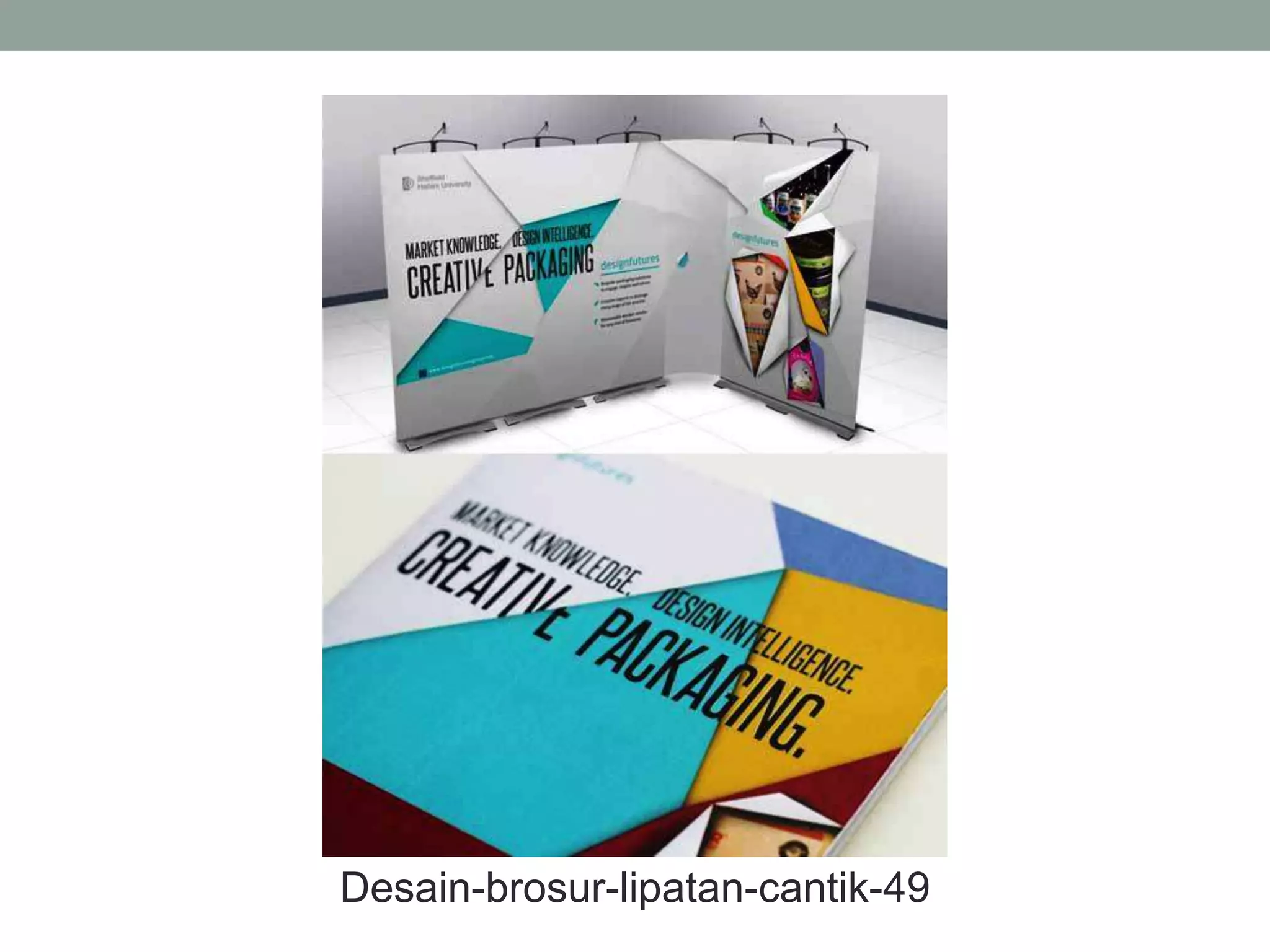 51 contoh brosur dengan desain layout unik dan lipatan cantik unik | PPTX