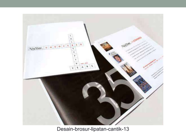 51 contoh brosur dengan desain layout unik dan lipatan cantik unik | PPTX