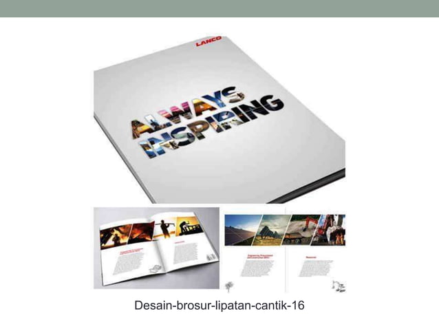 51 contoh brosur dengan desain layout unik dan lipatan cantik unik | PPTX