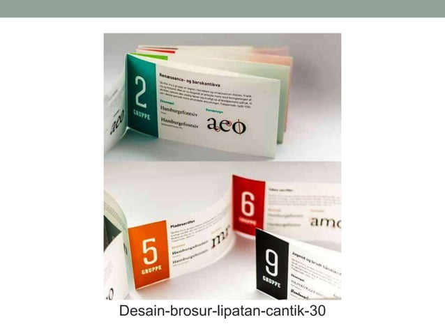 51 contoh brosur dengan desain layout unik dan lipatan cantik unik | PPTX