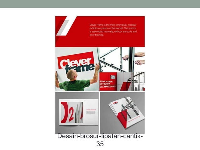 51 contoh brosur dengan desain layout unik dan lipatan cantik unik | PPTX