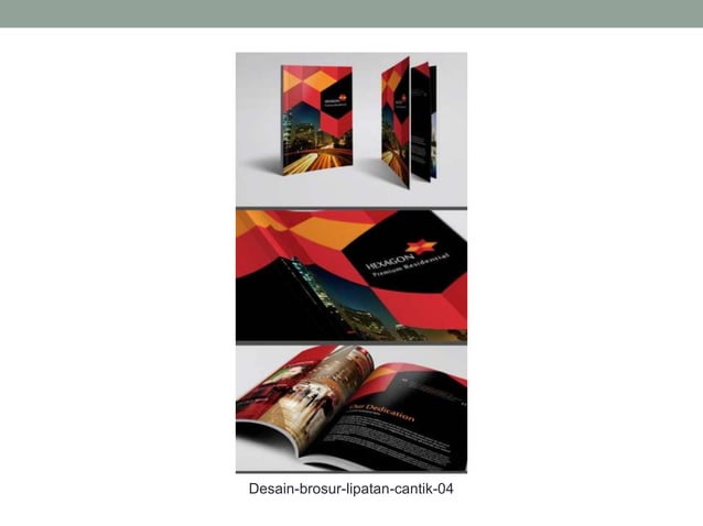 51 contoh brosur dengan desain layout unik dan lipatan cantik unik | PPTX
