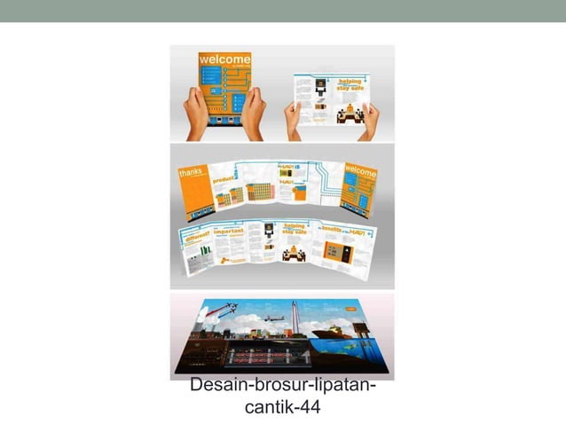 51 contoh brosur dengan desain layout unik dan lipatan cantik unik | PPTX
