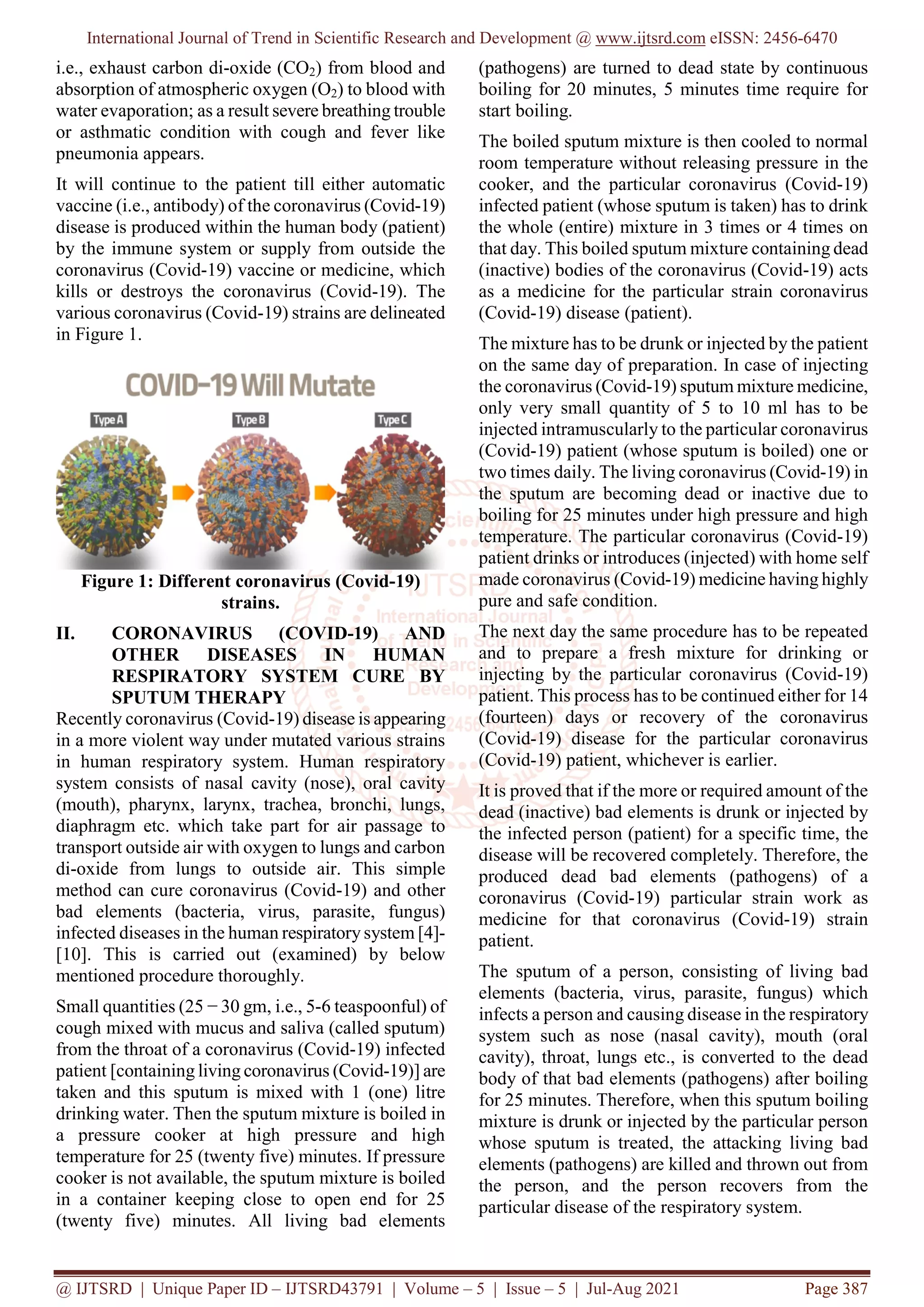 Coronavirus Covid 19 and other Diseases in Human Respiratory System ...