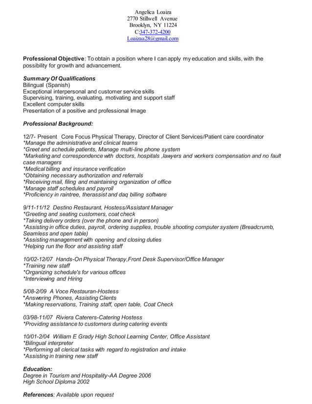 Angelica Resume | DOCX