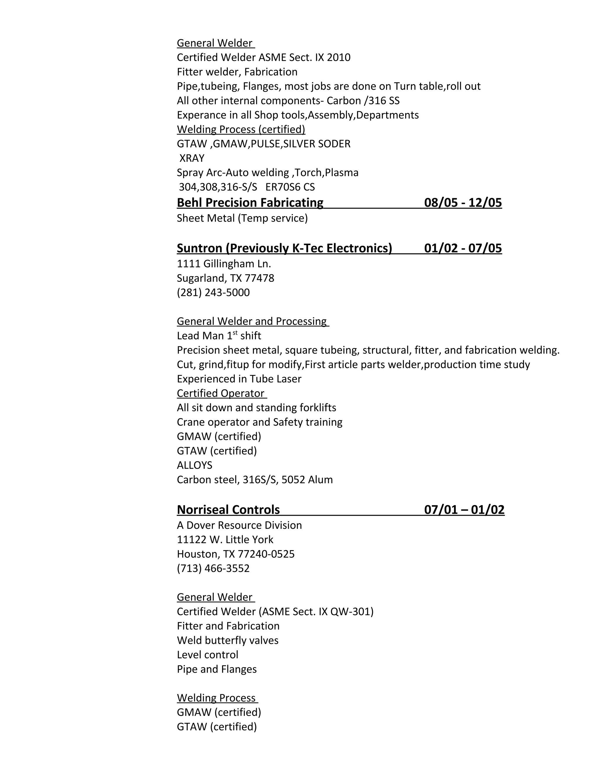 2016 Larry Sanchez resume | DOC