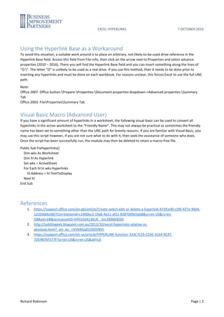 ExcelHyperlinks | PDF