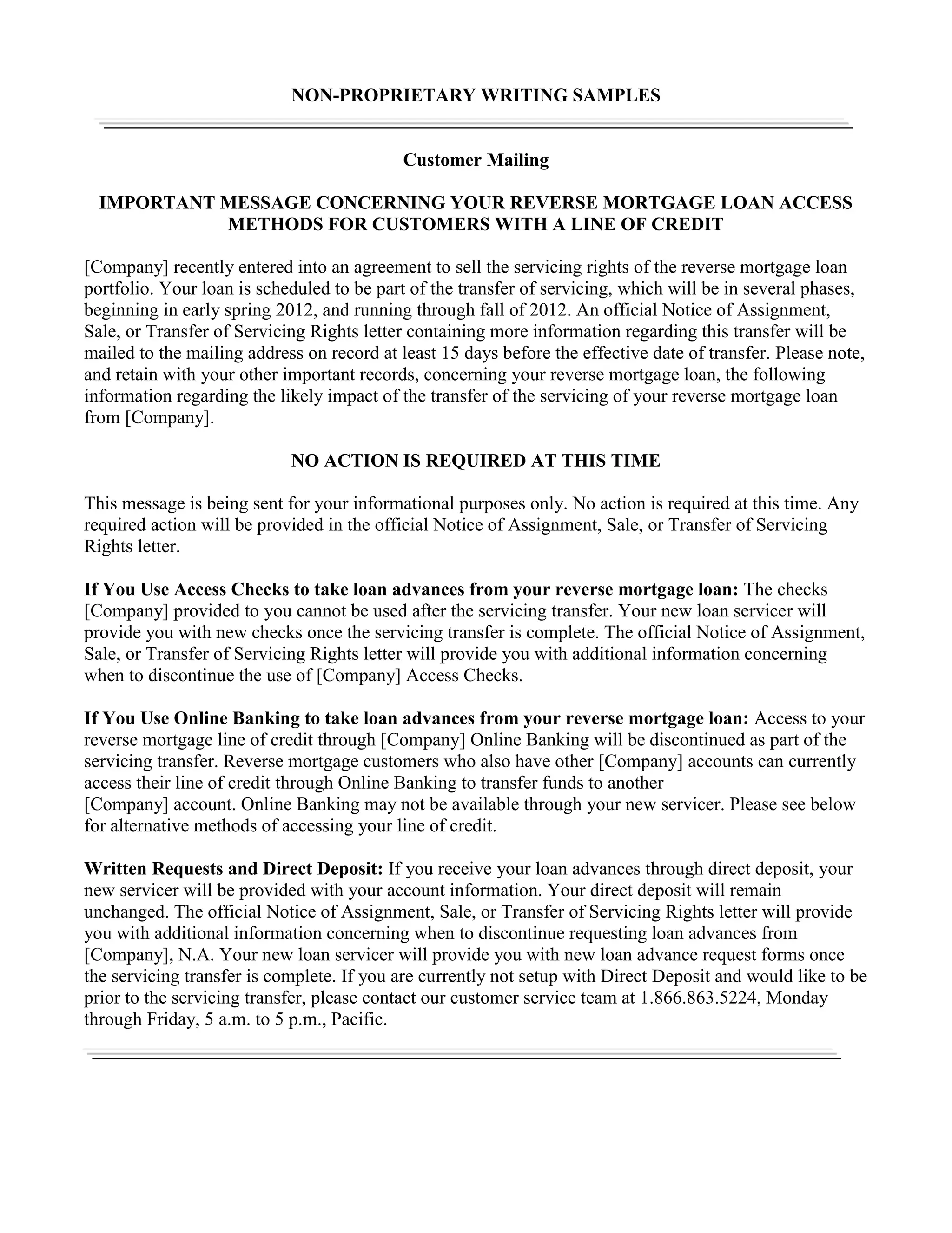 Non-proprietary Writing Samples | DOCX