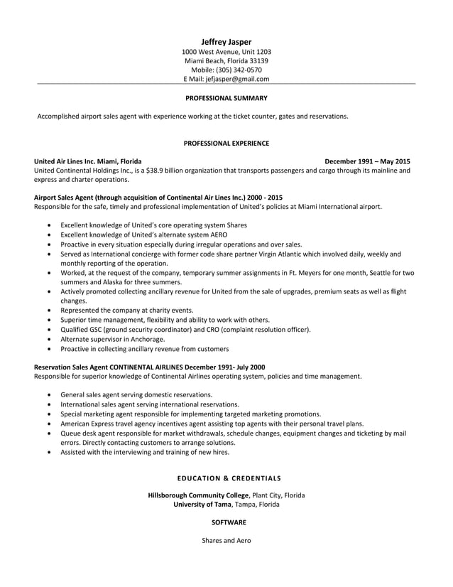 J Jasper Resume