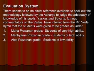 EDUCATION SYSTEM IN VEDIC PERIOD | PPT