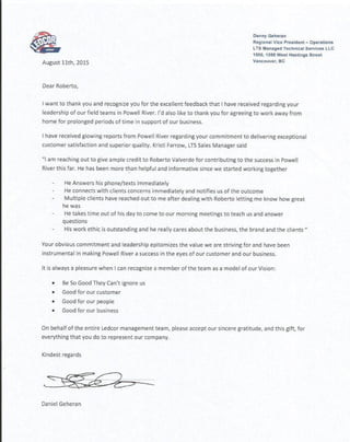 commendation letter | PDF