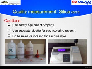 Boiler water sampling 21.08.16