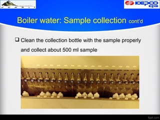Boiler water sampling 21.08.16