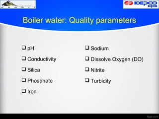 Boiler water sampling 21.08.16