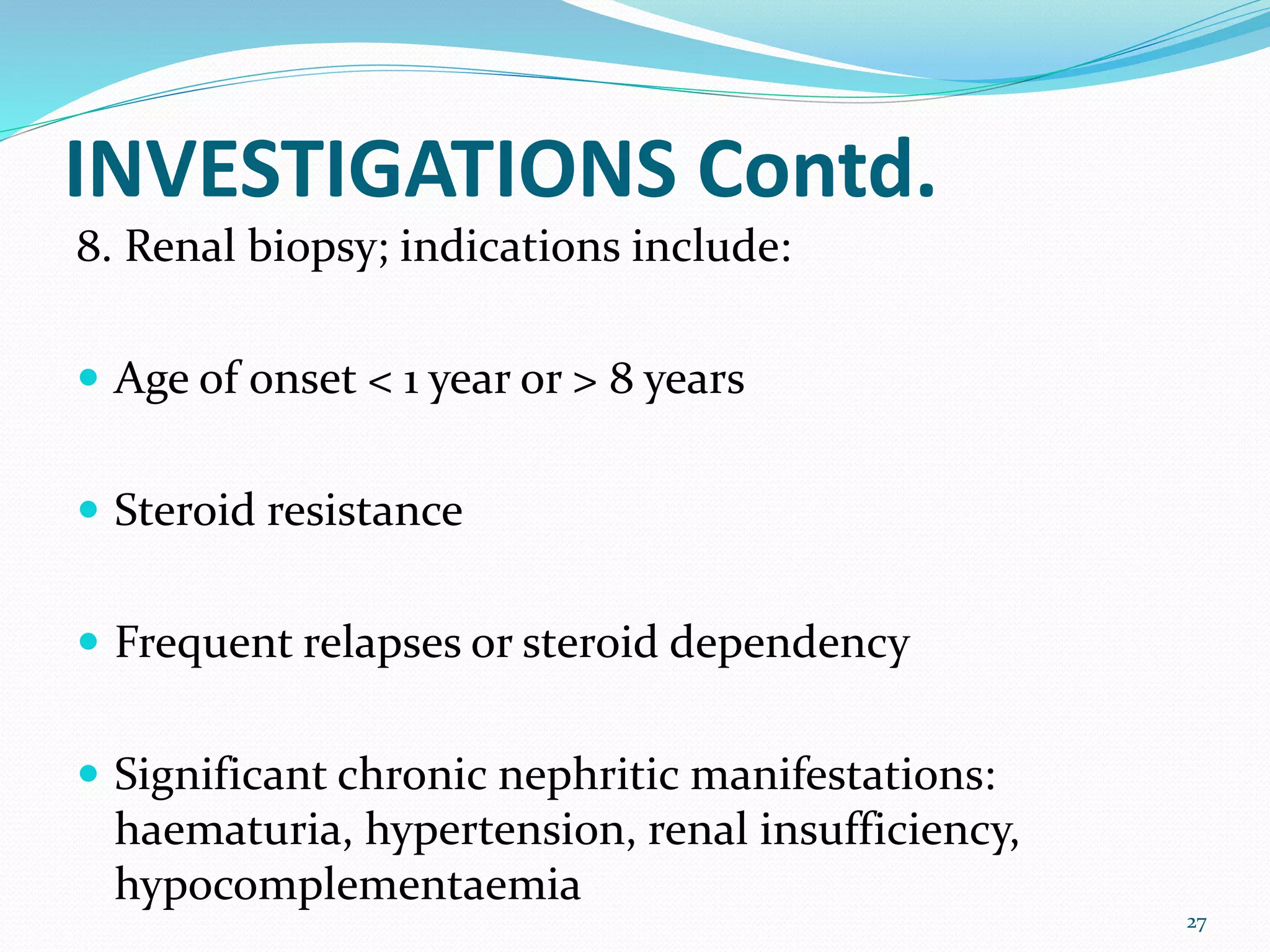 NEPHROTIC SYNDROME by EKE E.P. | PPT