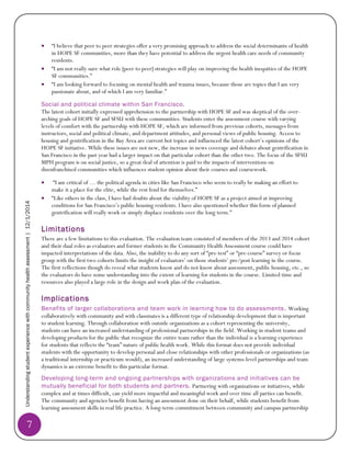 Community Health Assessment Evaluation Report FINAL | PDF