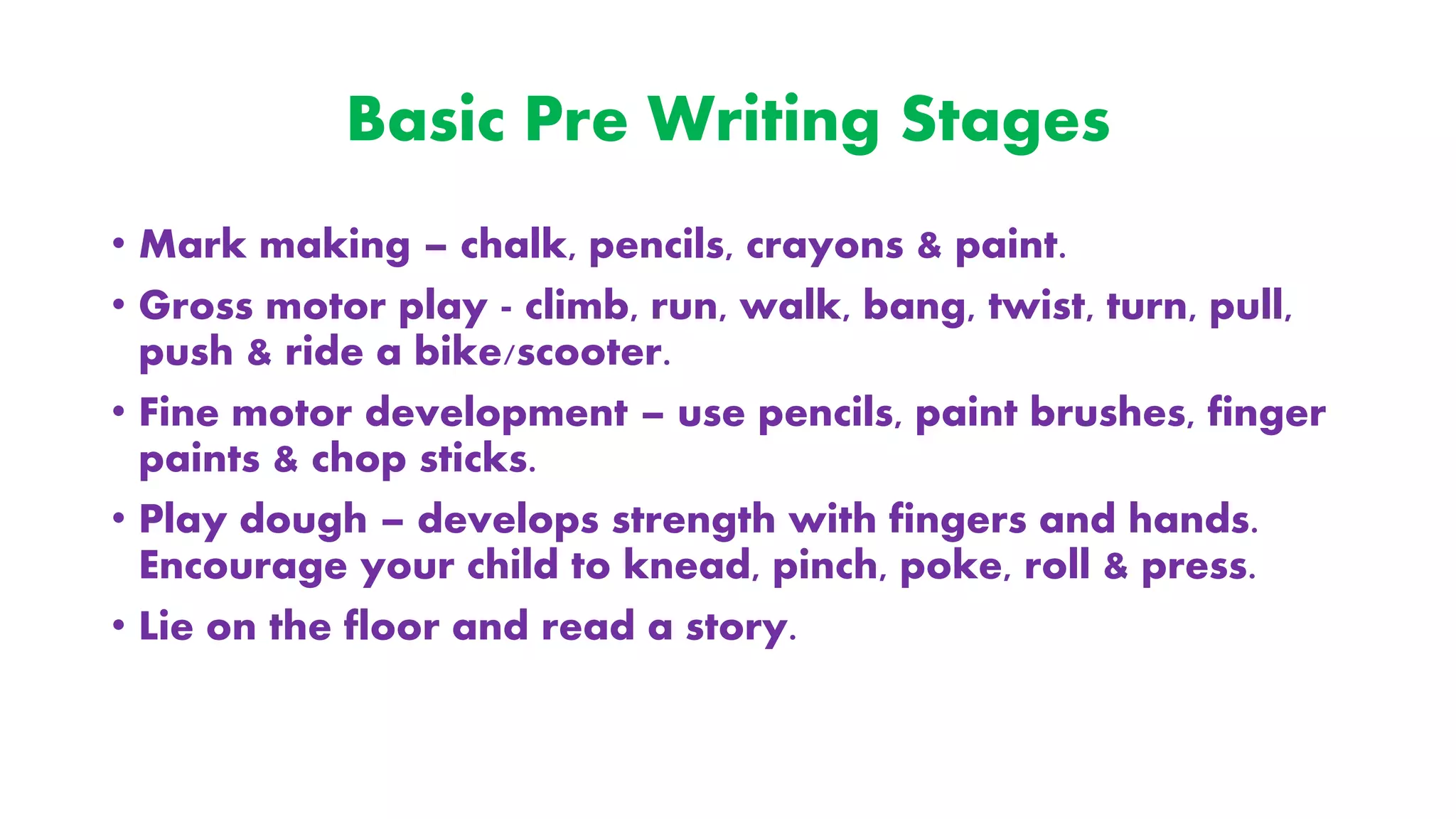 Early Writing Workshop | PPTX