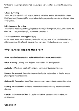 Aerial Surveying: An Overview for Beginners | PDF
