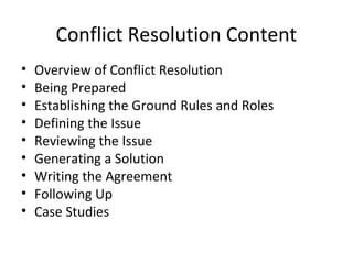 Conflict Resolution2 | PPT