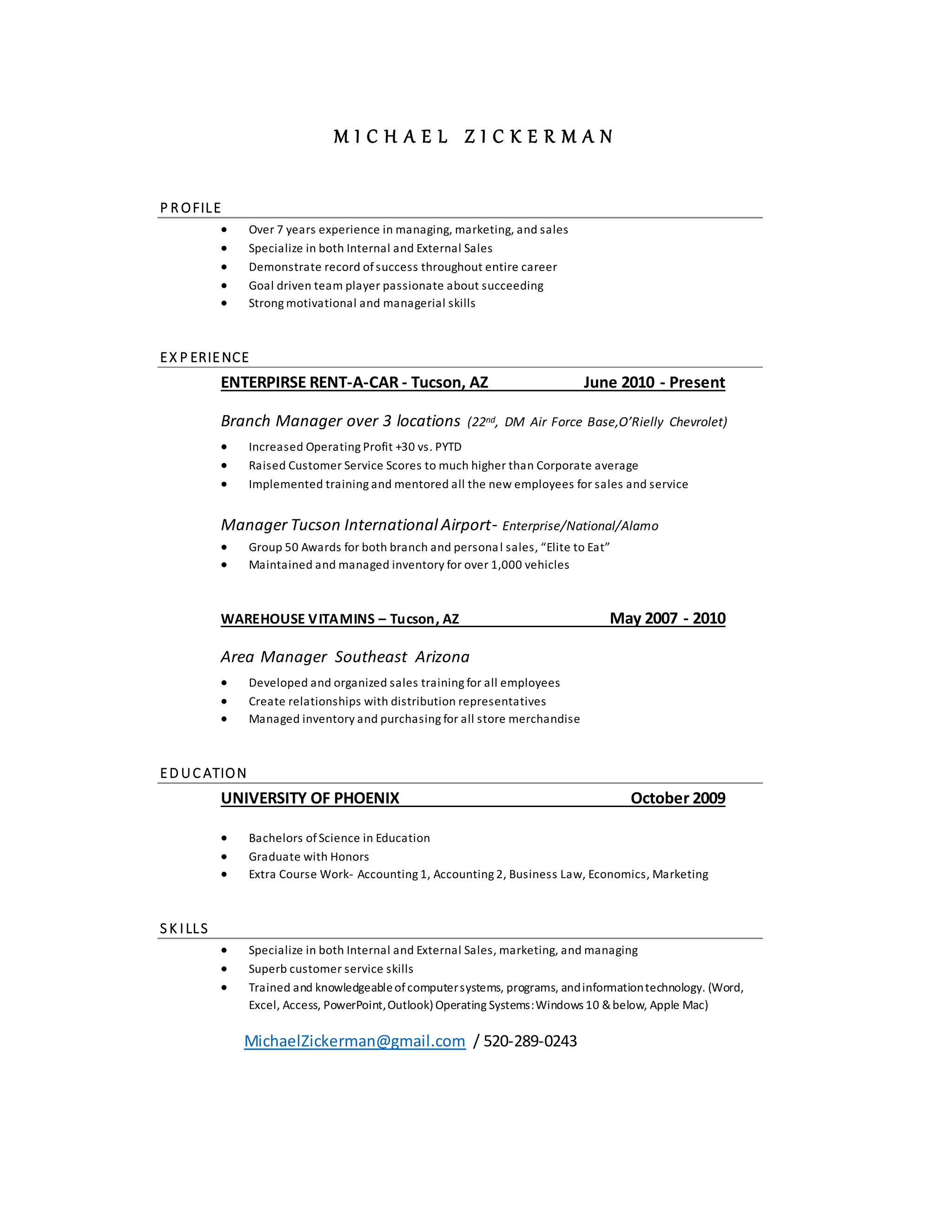 MIKE RESUME FINAL | DOCX