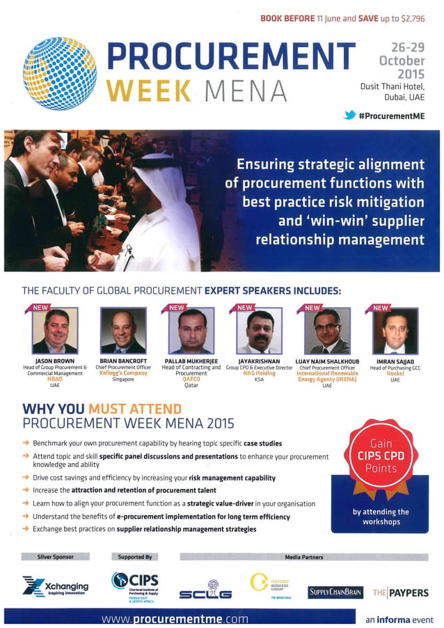 Procurement week MENA conference | PDF