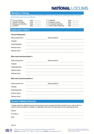 Nursing Registration Form | PDF