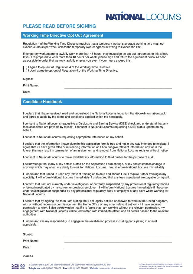 Nursing Registration Form | PDF