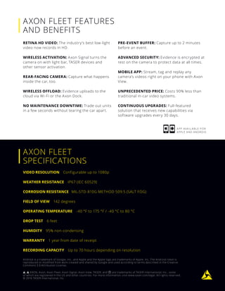 Product Card - Axon Fleet | PDF