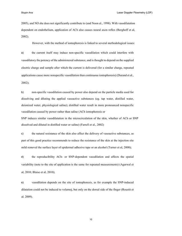 Notes for Measuring blood flow and reactivity of the blood vessels in ...