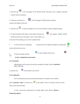 Notes for Measuring blood flow and reactivity of the blood vessels in ...