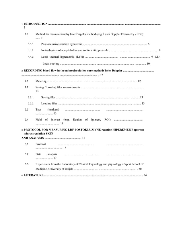 Notes for Measuring blood flow and reactivity of the blood vessels in ...