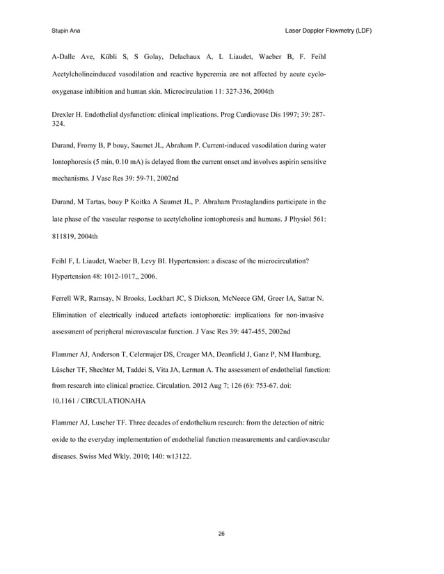 Notes for Measuring blood flow and reactivity of the blood vessels in ...