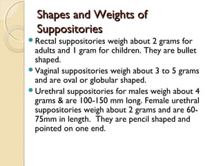 cocoa butter based suppository formulation | PPT