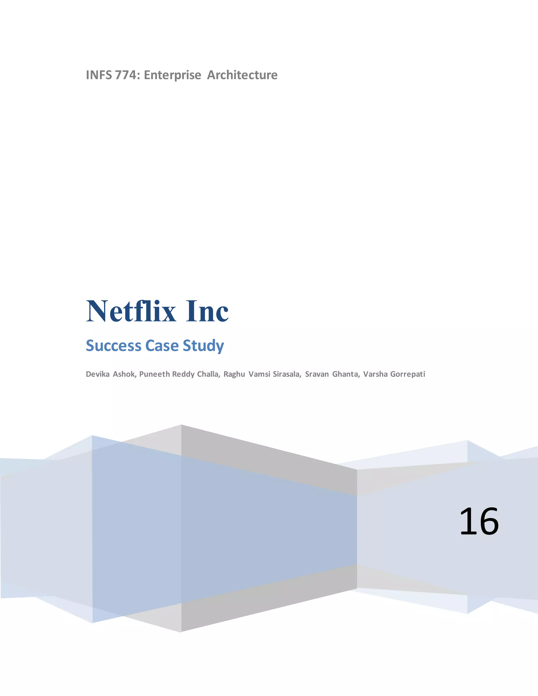 Netflix - Success Case study v1.5 | PDF