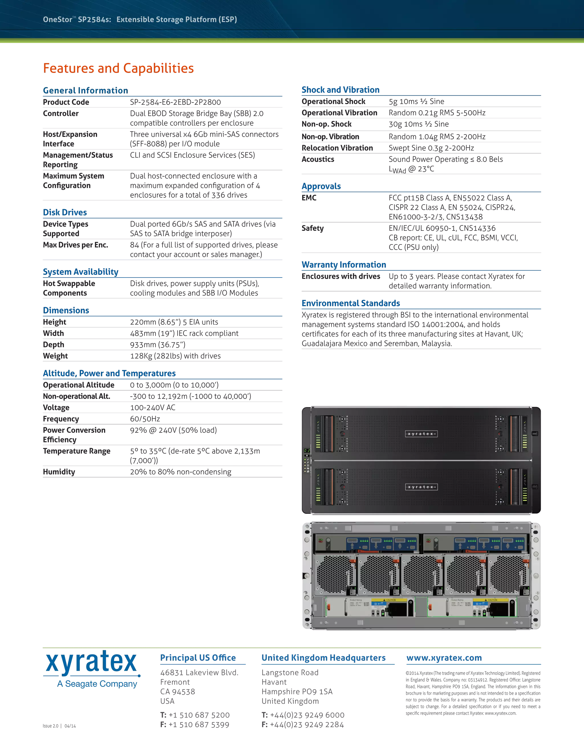 OneStorSP2584s__Datasheet | PDF