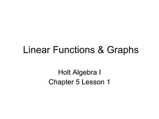 5 1 Linear Functions | PPT | Physics | Science