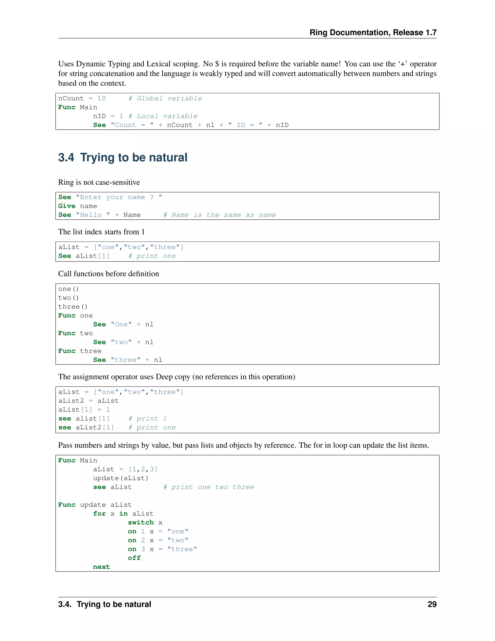 The Ring programming language version 1.7 book - Part 6 of 196 | PDF
