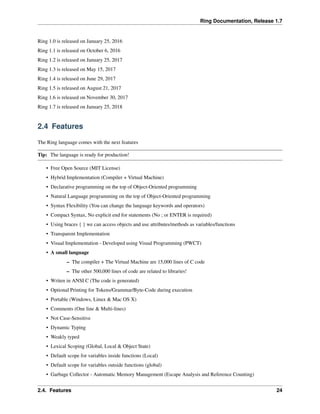 The Ring programming language version 1.7 book - Part 6 of 196 | PDF